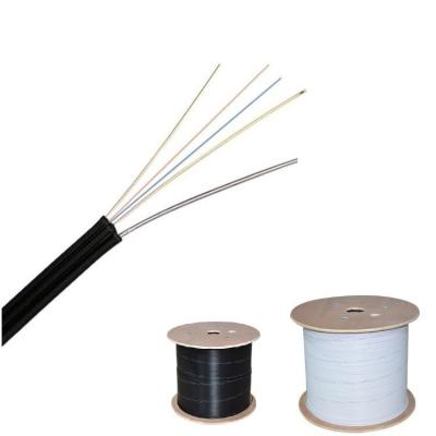 China Monomode 1 2 4 Core Drop Fiber Optic Cable FTTH FTTB 2x5mm OD LSZH for sale