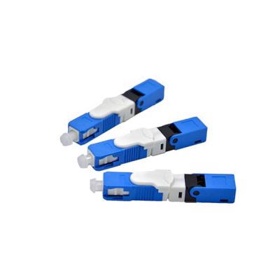 China SC/UPC SC/PC Single Mode Optical Fiber Fast Connector for FTTH Drop Cable 125um for sale