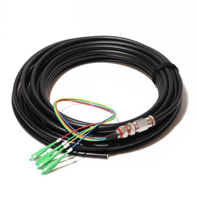 China Pre Terminated 4 Core Waterproof FOC Fiber Optic Cable Pigtail for sale