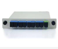 China 1x8 SC APC Fiber Optic PLC Splitter Insert Type 1260-1650nm Low Loss for sale