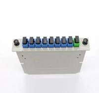 China 1x8 SC APC Fiber Optic PLC Splitter Insert Type 1260-1650nm Low Loss for sale