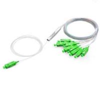 China SC APC 1x8 Steel Tube Fiber Optic PLC Splitter 1260-1650nm Low Insertion Loss for sale