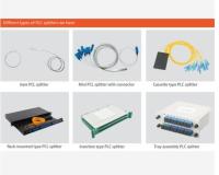 China Fiber Optic PLC Splitter 1x8 SC APC Connector 0.9mm SM 1260-1650nm Low Insertion Loss for sale