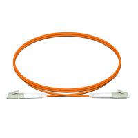 China Duplex Multimode OM4 2 Meters 50/125 LC Fiber Optic Patch Cord for sale