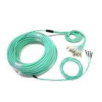 China MPO to LC Breakout Cable 12 24 Cores Fanout MPO Fanout Cable for Data Center for sale