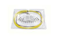 China FOC 8 12 Fiber Ribbon Pigtail SC LC APC UPC Single Mode 0.9mm 2.0mm 3.0mm for sale