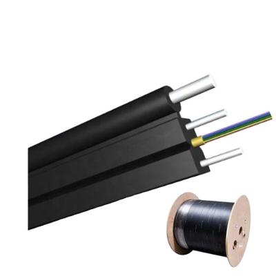 China Indoor Outdoor GJYXFCH 2 Core FTTH Flat Fiber Optic Cable for sale