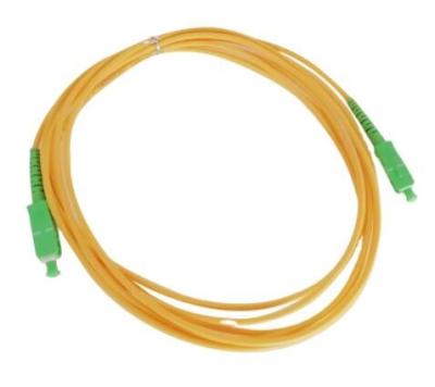 China SC APC to SC APC Single Mode Fiber Optic Patch Cord 9/125 Simplex 2M 3M for sale
