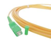 China SC APC to SC APC Single Mode Fiber Optic Patch Cord 9/125 Simplex 2M 3M for sale