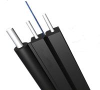 China Indoor FTTH Fiber Optic Drop Cable 2 to 24 Core Single Mode G657A2 LSZH Jacket for sale