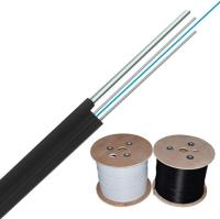China Indoor FTTH Fiber Optic Drop Cable 2 to 24 Core Single Mode G657A2 LSZH Jacket for sale