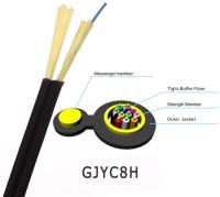 China 2 Core Self Supporting Tight Buffer Round FTTH Drop Cable G657A2 LSZH 5.2mm for sale