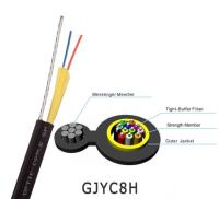China 2 Core Self Supporting Tight Buffer Round FTTH Drop Cable G657A2 LSZH 5.2mm for sale