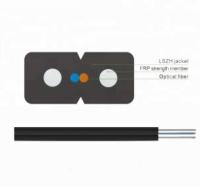 China FTTH Singldemode FRP KFRP Steel Strength Member Fiber Optic Cable for sale