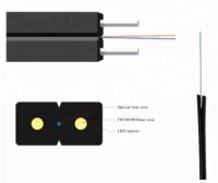 China FTTH Singldemode FRP KFRP Steel Strength Member Fiber Optic Cable for sale