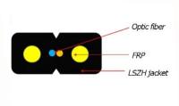 China FTTH Self Supporting FRP GFRP KFRP Fiber Optic Drop Cable for sale