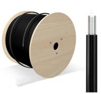 China G.652D G.657A LSZH PVC Jacket 2 Core FTTH Optical Fiber Drop Cable for sale