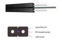 China Indoor Outdoor 1 2 4 6 12 24 Core Single Mode FTTH Aerial Drop Cable for sale