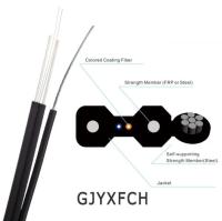 China GJYXFCH 1 - 24 Core Outdoor Self Supporting FTTH Aerial Drop Cable for sale