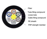 China Underground 4 - 144 Core Stranded Loose Tube Unarmored GYFTY Fiber Optic Cable for sale