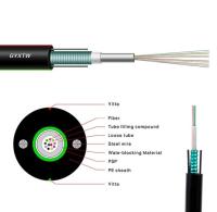 China 12 Core Outdoor Singlemode GYXTW Fiber Optic Cable for sale