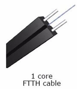 China Indoor Outdoor 1 Core FTTH Drop Cable G657A1 G657A2 G652D for sale