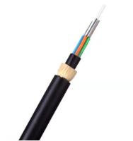 China Outdoor GYFTY 24 48 Core Fiber Optic Cable FRP Strength Member PE Sheath for sale
