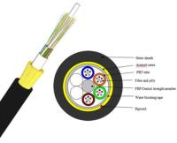 China ADSS G652D Fiber Optic Cable 48 96 244 Core 100m to 800m Span Outdoor Aerial for sale