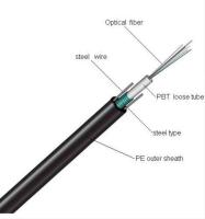 China Single Mode 24 Core GYXTW Fiber Cable 70 Degree With Two Steel Wire for sale