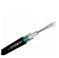 China Single Mode 24 Core GYXTW Fiber Cable 70 Degree With Two Steel Wire for sale