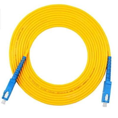 China FTTH Flexible 0.9mm Metal Armored Optical Patch Cord SC/LC/FC Connector Single Mode for sale