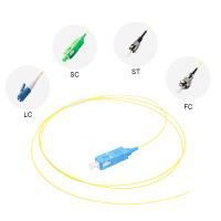 China LC Ribbon Optical Fiber Pigtail 3.0mm SC / E2000 Connector Available for sale