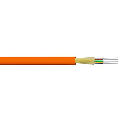 China FTTH Tight Buffer Indoor Fiber Optic Cable 24 Core GJFJV For Aerial And Duct for sale