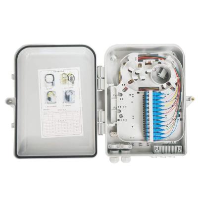 China 8 12 16 24 Core FTTH BOX Fiber Access Terminal / Optical Fiber Cable Distribution Box for sale