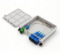 China FTTH 1x12 PLC Splitter Optical Fiber With SC / APC Connector FTTH Cassette for sale