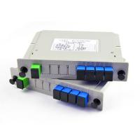 China FTTH 1x12 PLC Splitter Optical Fiber With SC / APC Connector FTTH Cassette for sale