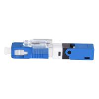 China FTTH SC APC Single Mode Fast Connector 0.2dB Insertion Loss 40N Tensile Strength for sale
