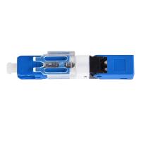 China FTTH SC APC Single Mode Fast Connector 0.2dB Insertion Loss 40N Tensile Strength for sale