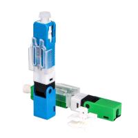 China FTTH SC APC Single Mode Fast Connector 0.2dB Insertion Loss 40N Tensile Strength for sale