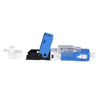 China FTTH SC APC Single Mode Fast Connector 0.2dB Insertion Loss 40N Tensile Strength for sale
