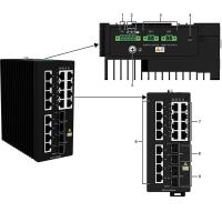 China S5735I-S8U2XN-V2 98012686 Industrial Switches 8 Port Poe Switch Managed for sale