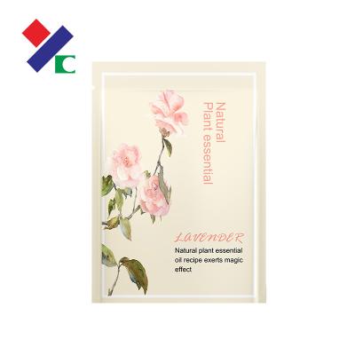 China YC Three Side Seal Pouch Aluminum Foil Facial Mask Packaging Bag BRC SGS Approved for sale