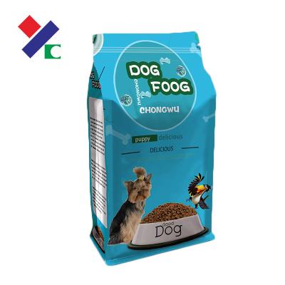 China Printed Pet Food Packaging Bag 30microns Gravure Printing Reusable 2 Kg Stand Up Pouch for sale