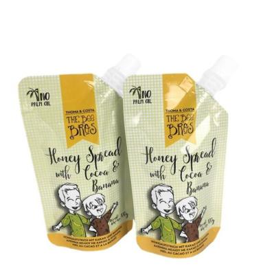 China 100mic 500ml High End Plastic Stand Up Pouch With Spout Packaging for sale