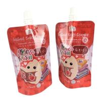 China 100mic 500ml High End Plastic Stand Up Pouch With Spout Packaging for sale
