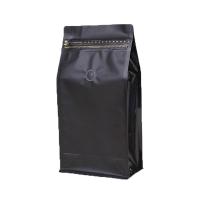 China YC Flat Bottom Side Gusset 100g 12 Oz Coffee Bags With Valve for sale
