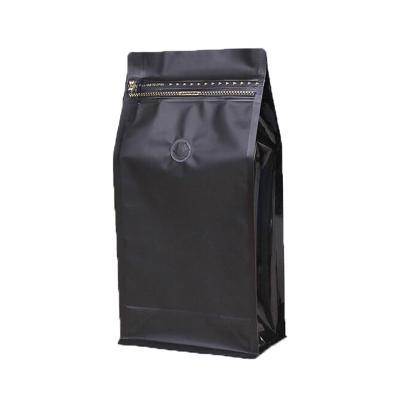 China YC Flat Bottom Side Gusset 100g 12 Oz Coffee Bags With Valve for sale