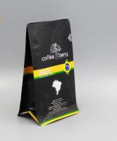China 180 Micron Coffee Bean Packaging Bags Aluminum Foil Stand Up Pouch Coffee Bags OEM ODM for sale