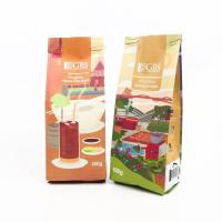 China Gravure Printing Coffee Packaging Bags 180 microns Aluminum Foil  Bag for sale