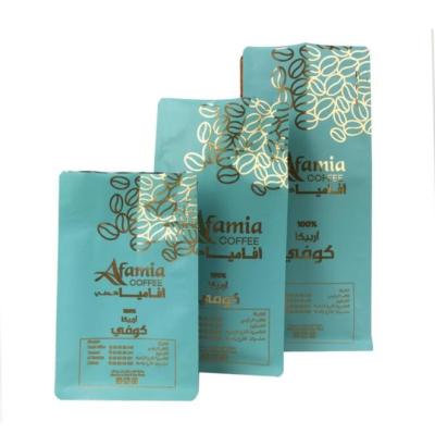 China Laminated Coffee Packaging Bags Aluminum Foil Stand Up Pouch ODM 150 Microns for sale